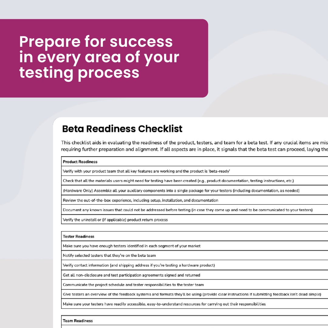 Readiness Checklist Templates for Beta - Template Library