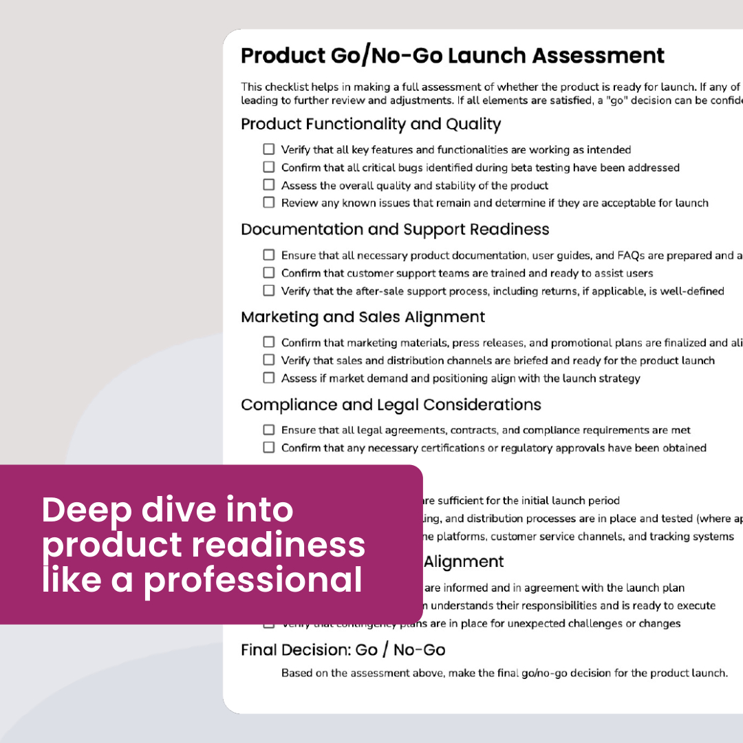 Readiness Checklist Templates for Beta - Template Library